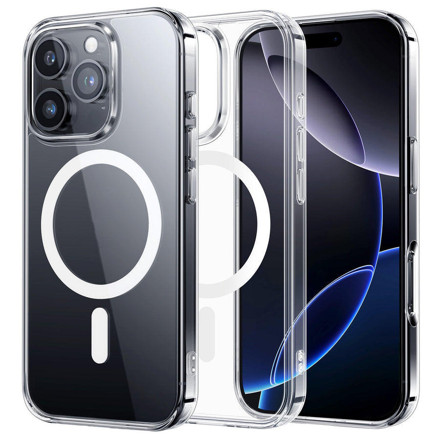 NIMASO iPhone 16/Plus/Pro/Pro Max用ケース MagSafe対応 スマホケース 耐衝撃 （氷星シリーズ）